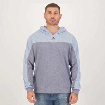 Moletom Adidas Mescla com Capuz Azul - Agasalho e Moletom Esportivo ...