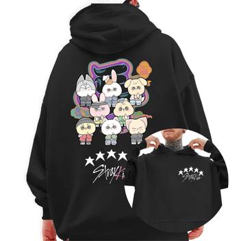 Moletom Blusa De Frio Skz Stray Kids Star Banda Kpop Cartoon - Abstract ...