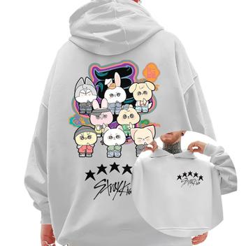 Moletom Blusa De Frio Skz Stray Kids Star Banda Kpop Cartoon - Abstract ...