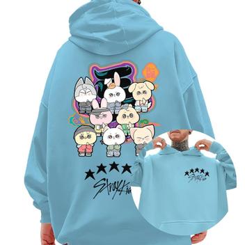 Moletom Blusa De Frio Skz Stray Kids Star Banda Kpop Cartoon - Abstract ...