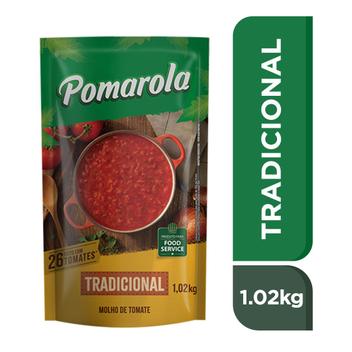 Molho De Tomate Pomarola Tradicional Sachê 1,02 Kg - CARGILL - Molho de ...