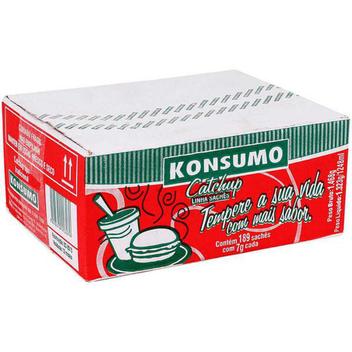 Molho Ketchup komsumo Sachê 189 sachês de 7 g Cada - Konsumo - Ketchup ...