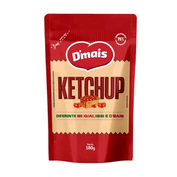 Molho Ketchup Tradicional 180g Pouch DMais - D'Mais - Ketchup ...