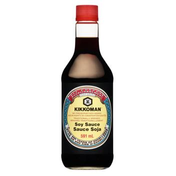 Molho soja tradicional brewed soy sauce kikkoman 591ml - Molho Shoyu ...