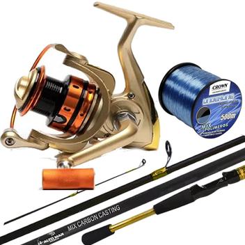 Molinete Mr 7000 Vara de Carbono 1,60mts 500mt Linha Mono - CMIK ...