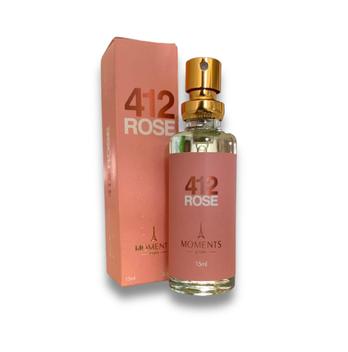 Moments Paris - Perfume 412 Rose 15ml - Perfume Feminino - Magazine Luiza