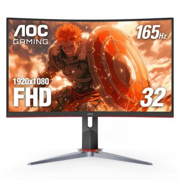 Monitor AOC C32G2 de 32 polegadas curvado sem moldura FHD 165 Hz ...