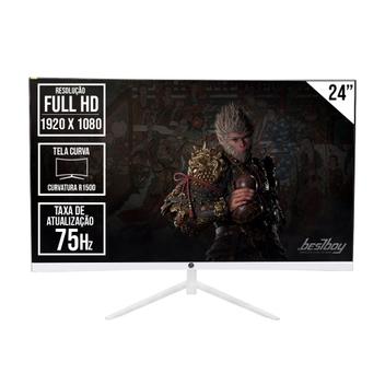 Monitor curvo led brazilpc 24" full hd 75hz branco - Monitor para PC ...