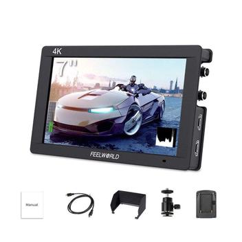 Monitor de campo FEELWORLD FW703 DSLR 3G SDI 4K HDMI de 7 polegadas ...