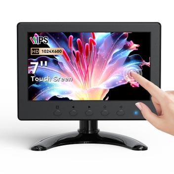 Monitor de tela sensível ao toque Eyoyo EM07CM 7 polegadas 1024x600 IPS ...