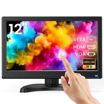 Monitor de tela sensível ao toque Eyoyo EM116ID 12 polegadas 1366x768 ...