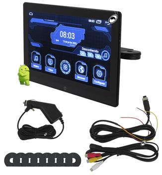 Monitor Encosto de Acoplar 10" Polegadas Android Full Touch USB H-Tech ...