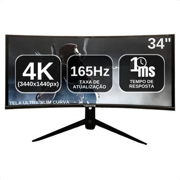 Monitor Gamer Curvo 4k 34 Polegadas Ultrawide 165hz 1ms - tomate - Monitor para PC - Magazine ...