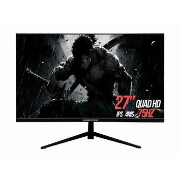 Monitor Gamer Rise Mode 27" 2K, 75hz, 4ms, IPS, Preto, HDMI e ...