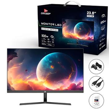 Monitor Gamer Tela Led Borda Infinita Grasep 23.8" 100hz IPS Gaming ...