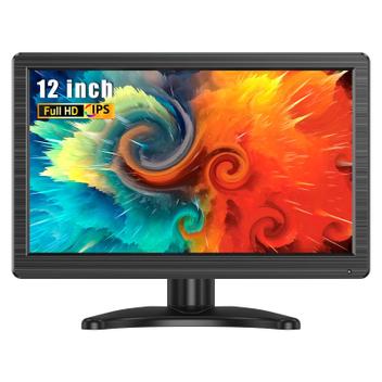 Monitor HDMI Eyoyo, tela IPS de 12 polegadas 1366x768 com alto-falante ...