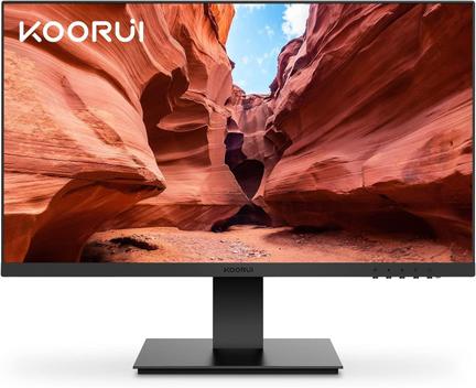 Monitor KOORUI 27 polegadas 1080p 75 Hz HDMI VGA 99% sRGB preto ...