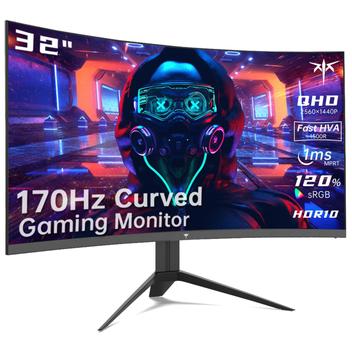 Monitor KTC Curved Gaming de 32 polegadas 2K 170 Hz 1440P 1ms HDR ...