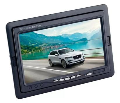 Monitor LCD Veicular 7 Polegadas Portátil Com Suporte - TFT - Monitor ...