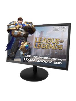 Monitor Led 20 Hdmi UXGA 1600X900 pixels 60Hz 5ms gamer Vga segurança ...