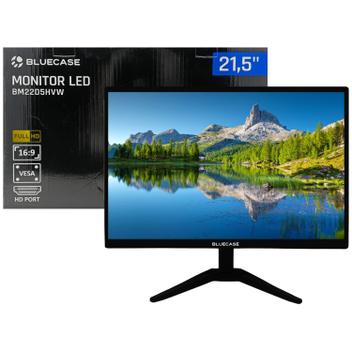 Monitor LED 21.5 Preto Bluecase BM22D5HVW Full HD e Versatilidade para ...