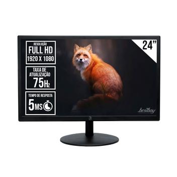 Monitor led 24" brazilpc full hd 75hz widescreen preto - Monitor para ...