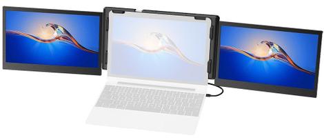 Monitor Portatil para Notebook com Tela Dupla de 13.3" - Ofiyaa P2 Pro ...