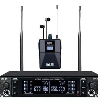 Monitor Sem Fio In Ear Dylan Dsm-301 Receptor Uhf 100 Canais Cor Preto ...