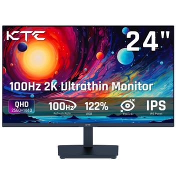 Monitore KTC QHD 100Hz IPS 2K de 24 polegadas com FreeSync e GSync ...