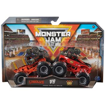 Monster Jam Lumberjack vs. Axe - Caminhões Fundidos sob Pressão 1:64 ...
