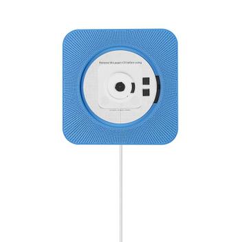 Montagem na parede CD Player Rádio FM Bluetooth USB MP3 Azul - generic ...