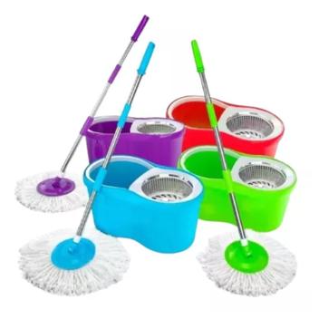 Mop 2 Em 1 Lava E Seca Com Balde Cesto Centrifuga 8L E Esfregão 360 ...