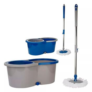 Mop De Limpeza Com Balde Profissional Doméstico 360 Graus Uso Geral ...