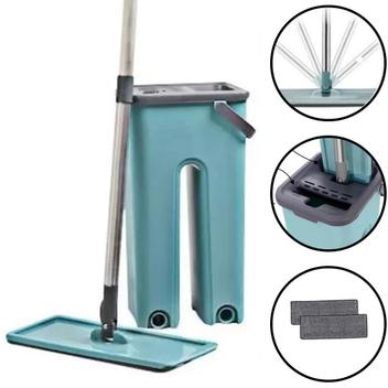 Mop Flat Multiuso com Balde Separa Agua Suja e Limpa Limpeza de Casa ...