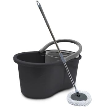 MOP Giratorio 13 LITROS GRANDE CABO FLEXIVEL PRETO - NoBrand - Mop ...