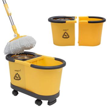 Mop Giratório Profissional Giratório 360 Com Balde Separador de Água de ...