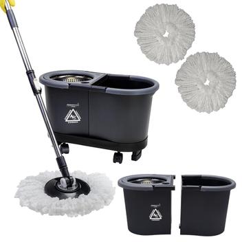 Mop Giratório Profissional Giratório 360 Com Balde Separador de Água de ...