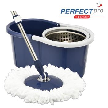 Mop Giratorio Tornado Inox 360 Limpeza Esfregao 12 Litros Perfect ...