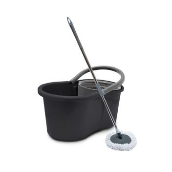 Mop Útil Pop Preto com Cesto Giratório - 123UTIL - Mop - Magazine Luiza