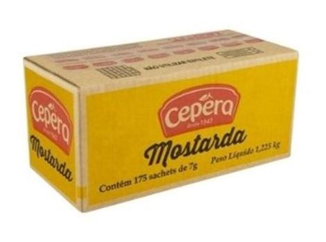 Mostarda Cepêra - caixa c/ 175 saches de 7g - Mostarda - Magazine Luiza