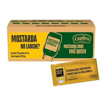 Mostarda Cepêra Sachê 7g Caixa C/ 175 Unidades - Mostarda - Magazine Luiza