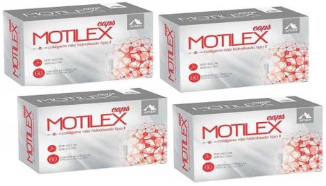 Motilex Kit C/4 Caixas C/60 Cápsulas - Apsen - Colágeno - Magazine Luiza