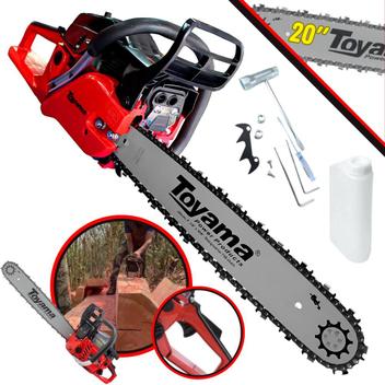 Moto Serra À Gasolina Toyama TCS58F-G2 55cc 3,2HP 12.500rpm Profissional Com Sabre 20 Polegadas ...