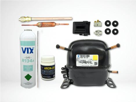 Motor compressor 1/5 r134a tecumseh thg1358 + kit instalação - 11621 ...