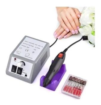 Motor Lixadeira Profissional de 20.000rpm Brocas Unha Manicure Gel ...