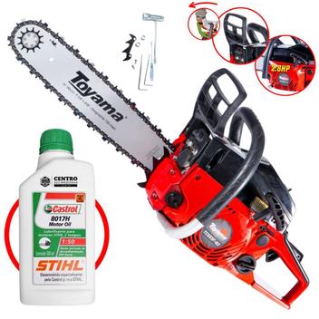 Motor Serra Moto Serra Motosserra Com ÓLEO STIHL À Gasolina 2T 49cc 2,8HP 13.500rpm Sabre 16 ...