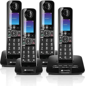 Motorola Voice D8714 Telefone S/Fio Com 4 Aparelhos Digitais - Aparelho ...