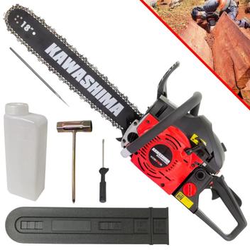 Motosserra Kawashima À Gasolina KCS 610S 61,5cc 2 Tempos Potente Com Sabre de 18 Polegadas ...