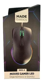 Mouse Com Luz Led Colorida Para Gamer Preto - Made Basics - Kit Gamer ...