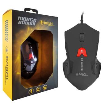 Mouse Gamer Bright 0462 2400 DPI Preto 1,5m de Cabo - Kit Gamer ...